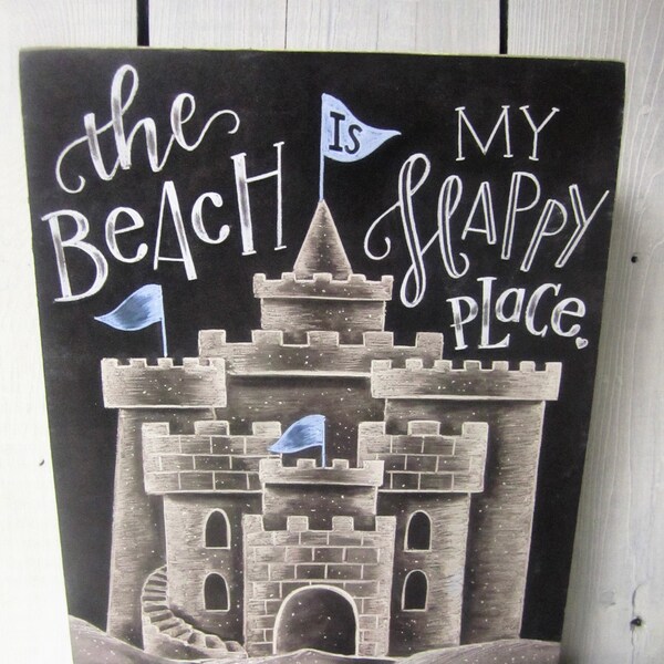 Beach Chalkboard - Etsy