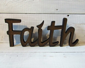 Wooden Faith Sign - Etsy