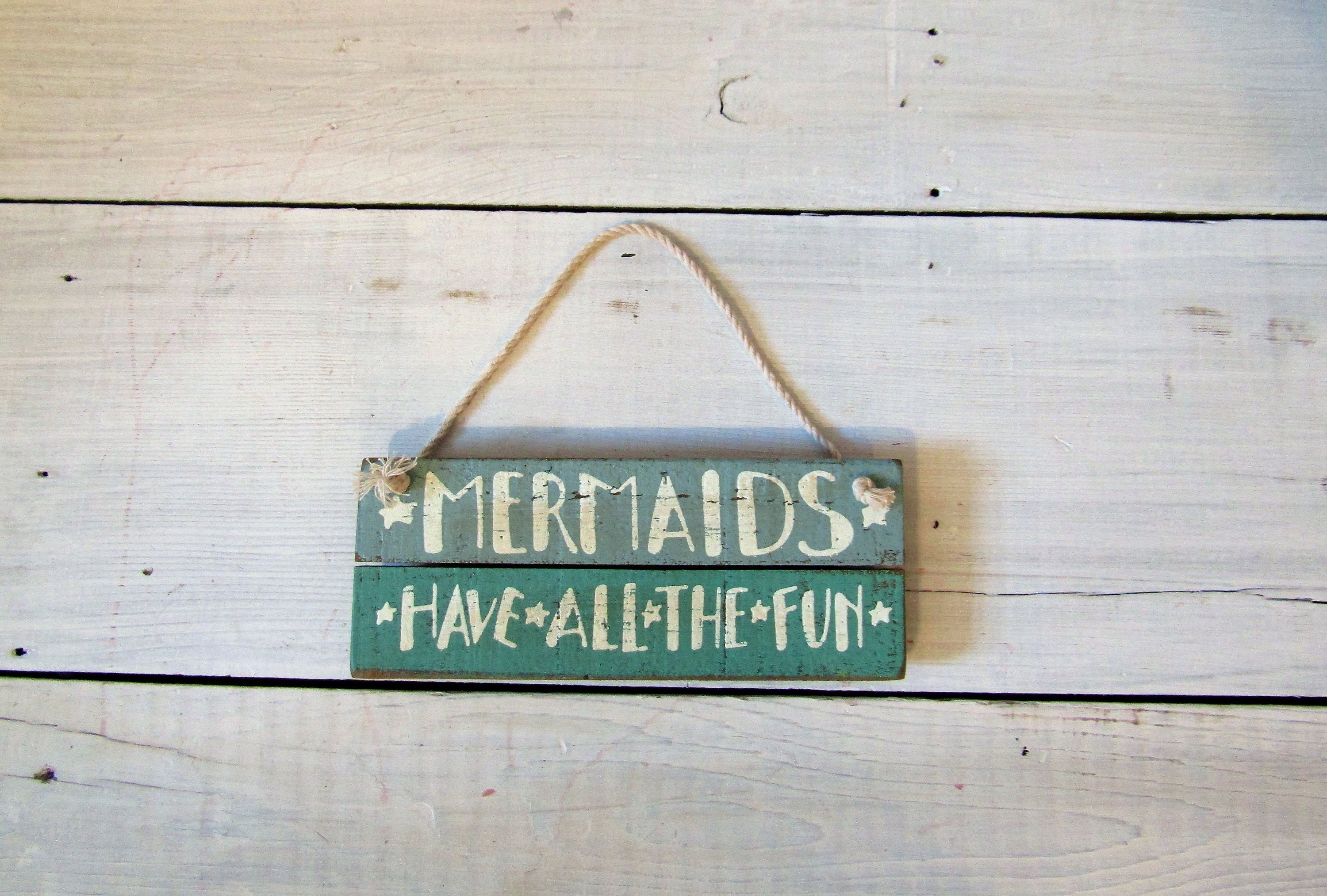 Mermaids Have All The Fun Slat Sign - Etsy.de