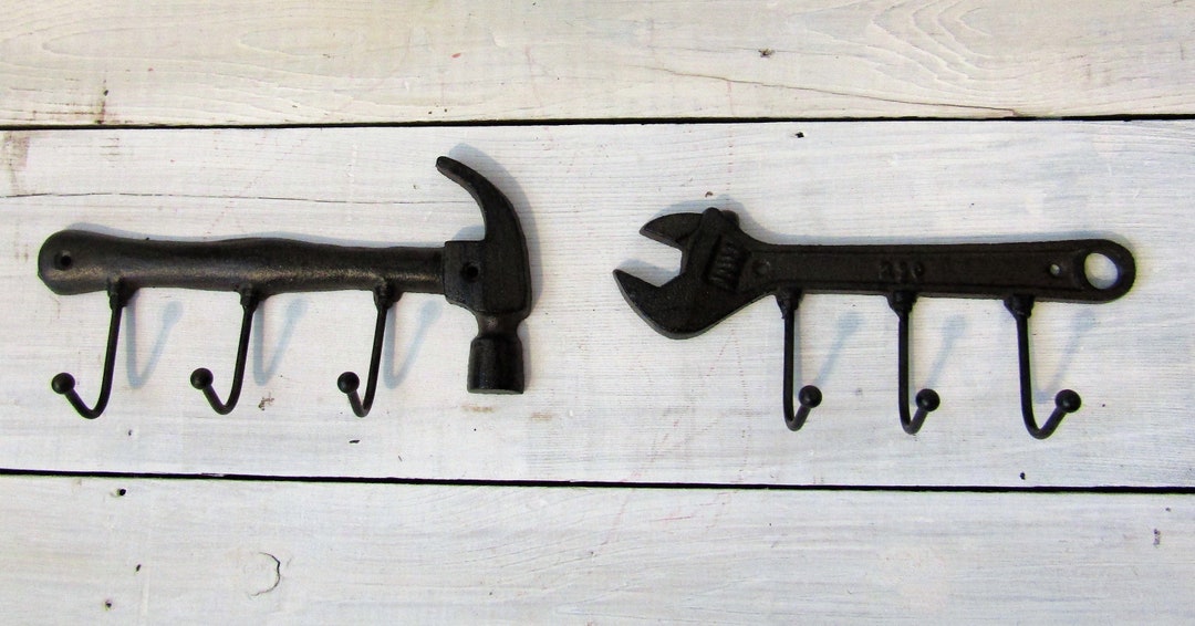 Hammer & Wrench Hangers Set - Etsy