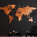 Metal World Map. Patinated Copper Wall Art. Large Copper Map. World Map ...