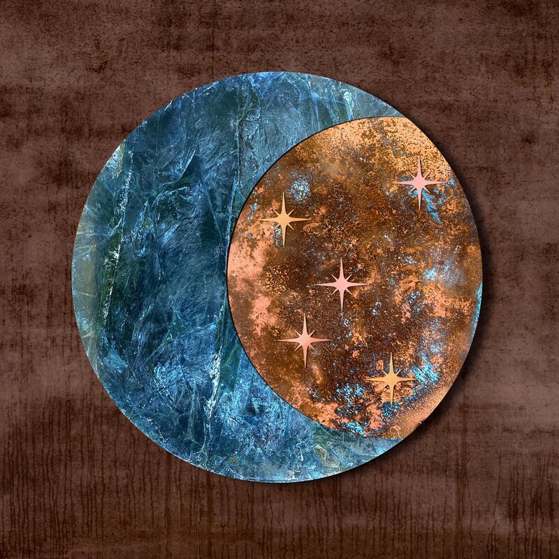 Metal Moon Wall Art - Etsy