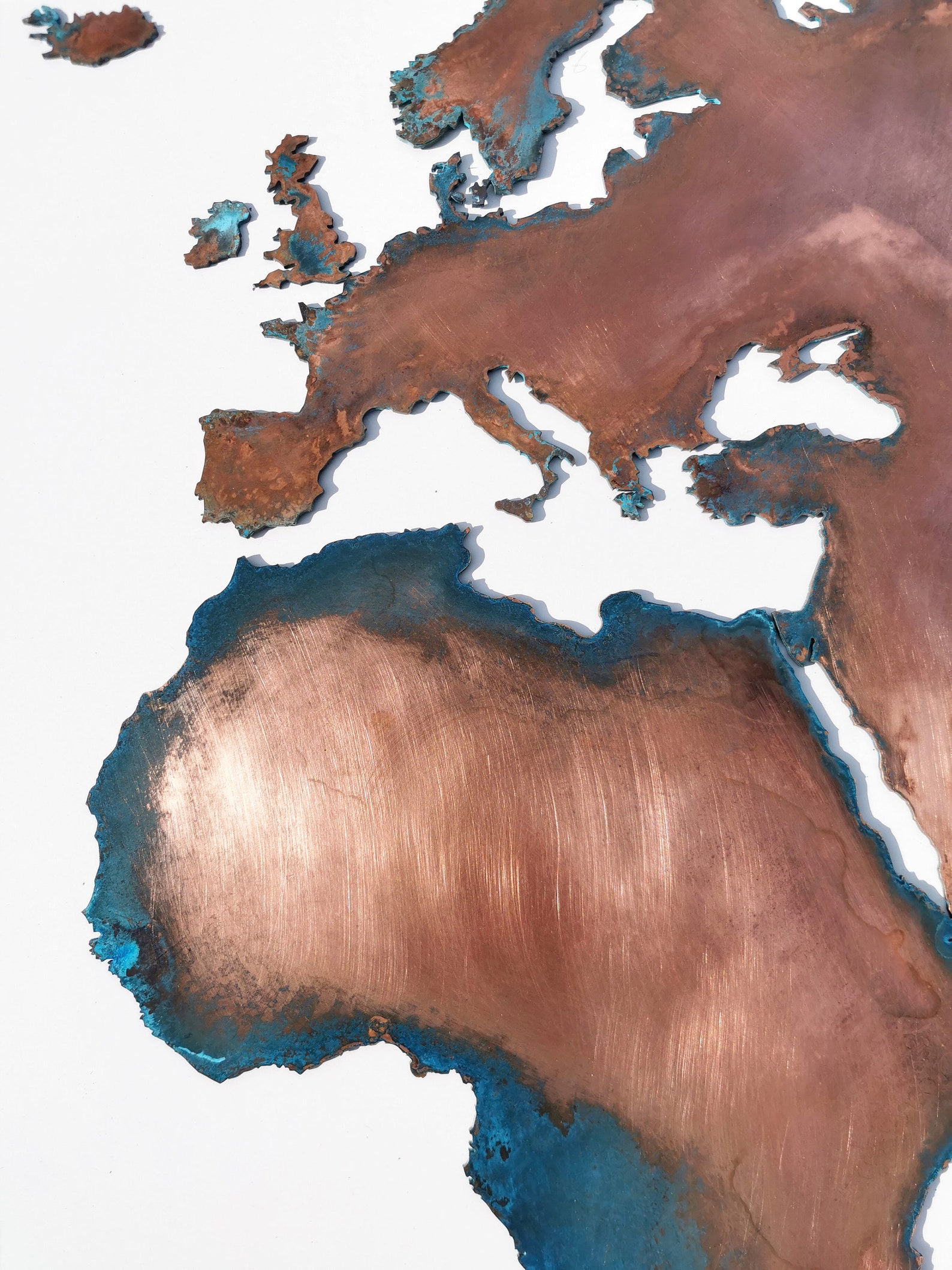 Copper World Map. Map Wall Decor. Copper Wall Art. Large Worl - Etsy ...