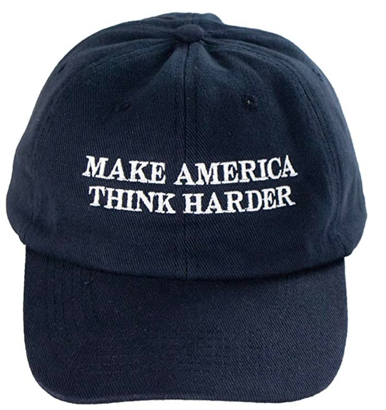 MATH Make America Think Harder Hat Yang Gang Hat Dark Blue - Etsy