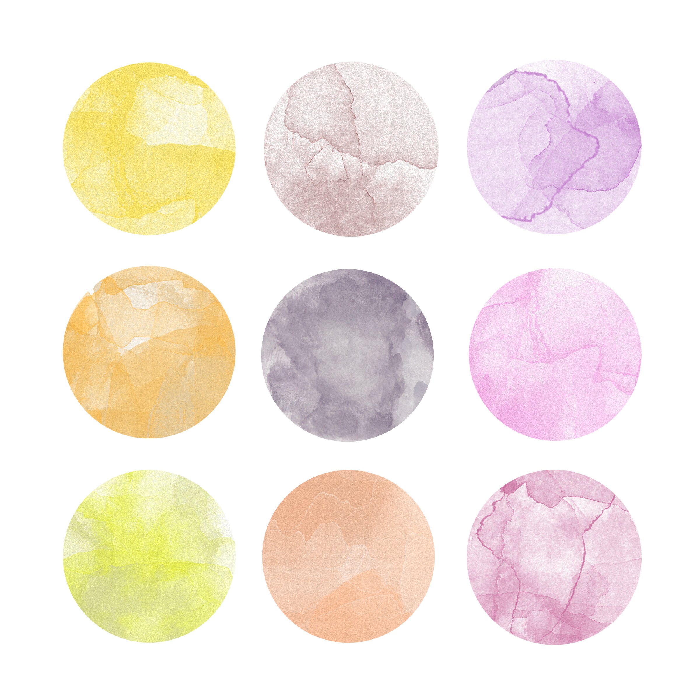 Watercolor Pastel Circles Clipart Pastel Dots Download - Etsy Ireland