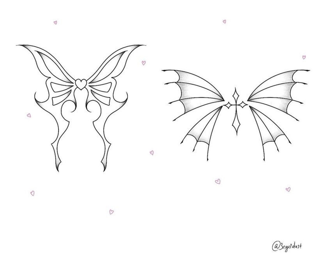 Tattoo Butterfly Flash Sheet - Etsy