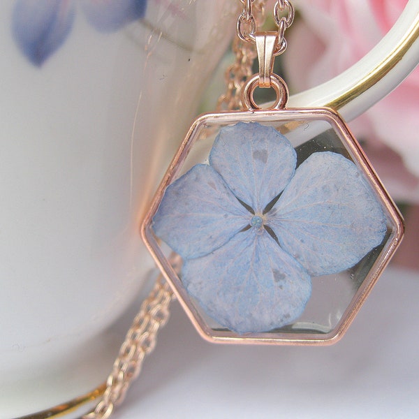 Hydrangea Necklace - Etsy