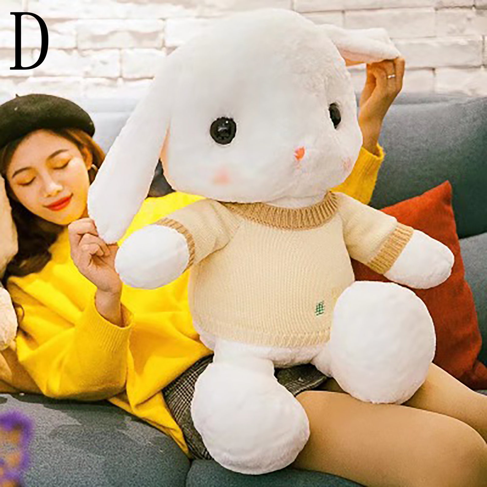 Bunny Rabbit Plush Toy Stuffed Animal Cute Plushie Doll | Etsy