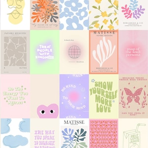 100 PCS Danish Pastel Wall Collage Kit Danish Aesthetic Photo Collage Danish Posters Room Decor ...