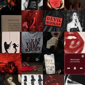 110 PCS Rockstar Girlfriend Aesthetic Wall Collage Kit Grunge Rockstar ...