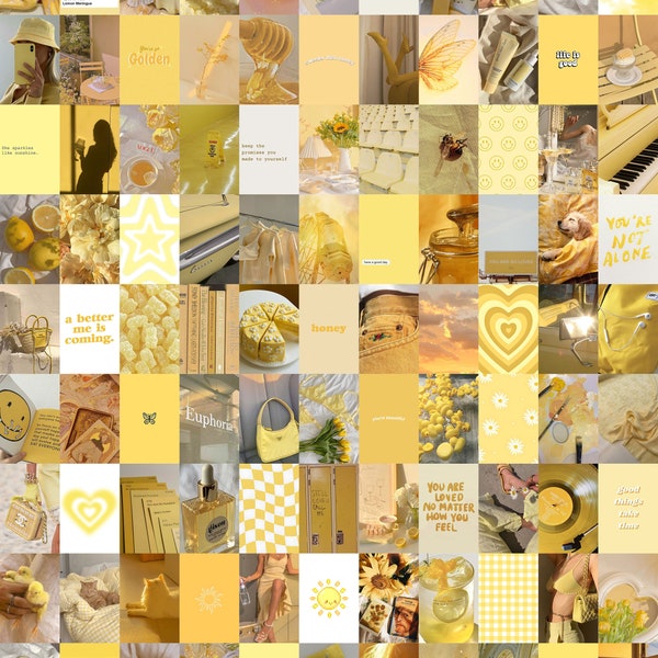 Yellow Wallpaper Aesthetic - Etsy