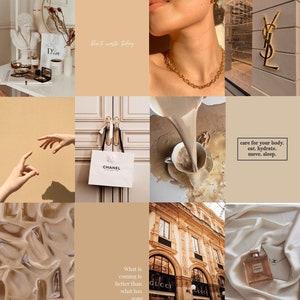 50 PCS Neutral Wall Collage Kit Cream Aesthetic Photo Collage Beige ...