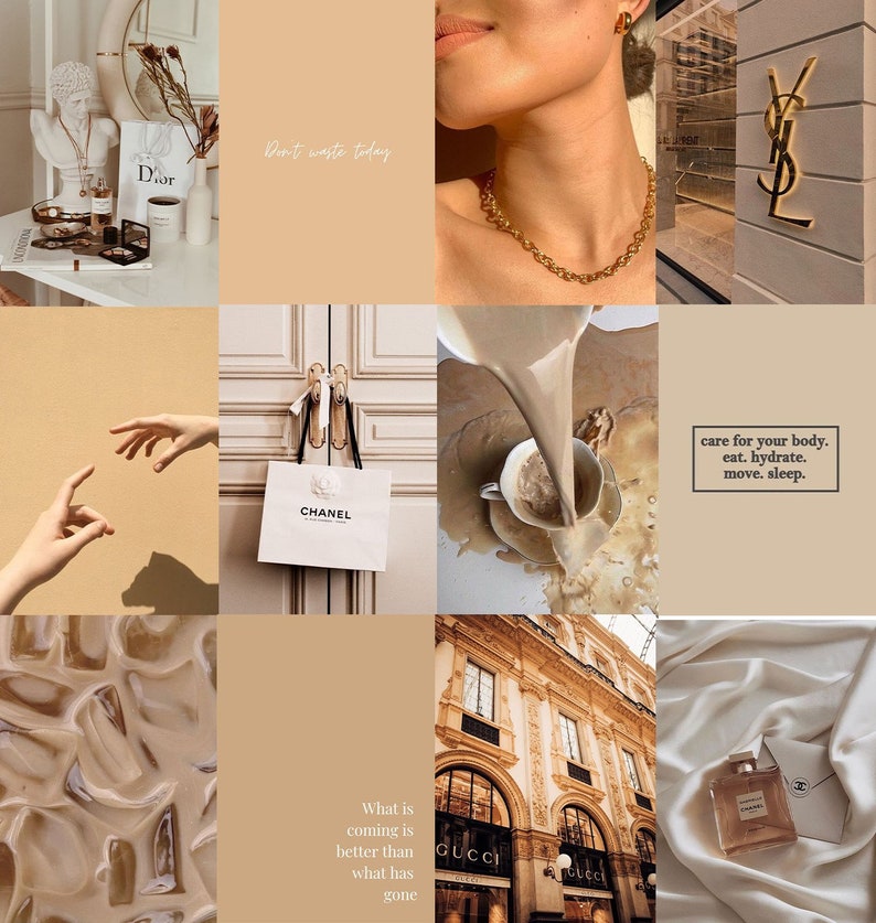 50 PCS Neutral Wall Collage Kit Cream Aesthetic Photo - Etsy