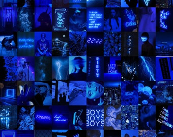 Blue Collage Kit | Etsy