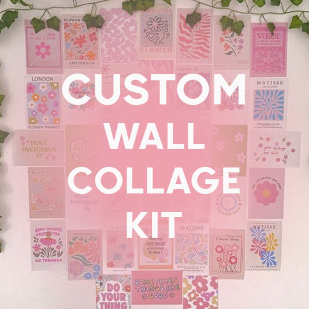 Custom Wall Collage Kit, Personalized Wall Photo Collage Kit, Custom ...