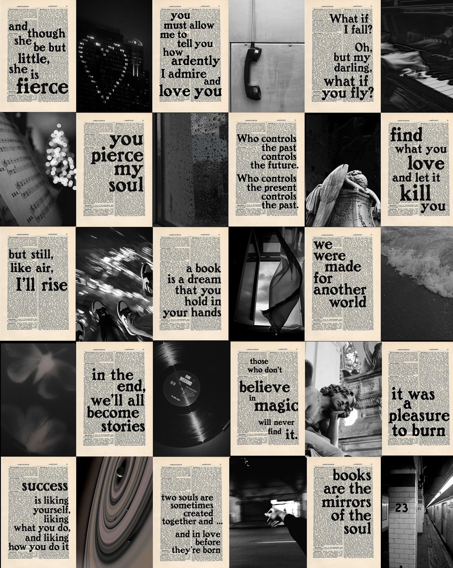 100 PCS Vintage Wall Collage Kit Retro Aesthetic Poster - Etsy