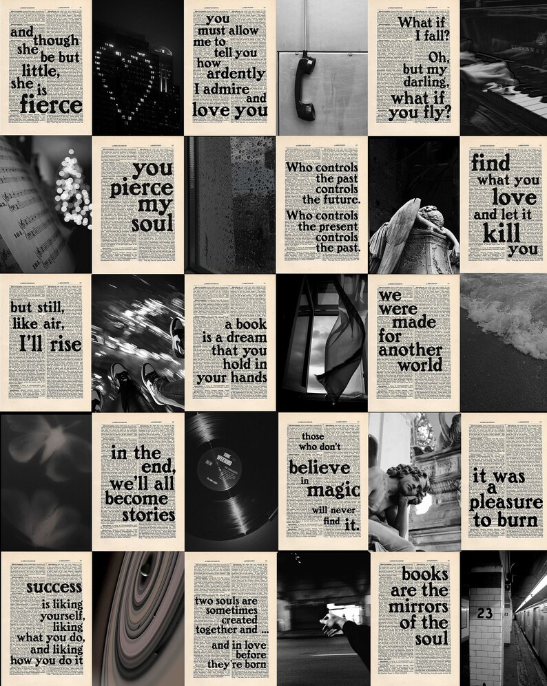 100 PCS Vintage Wall Collage Kit Retro Aesthetic Poster - Etsy