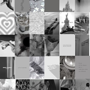 108 PCS Grey Wall Collage Kit Grey Aesthetic Photo Collage - Etsy