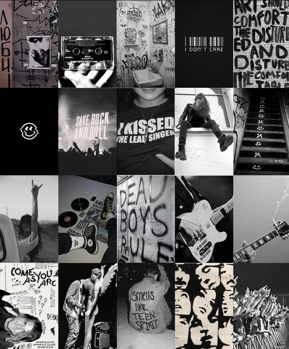 Rock Bands Tumblr Collage