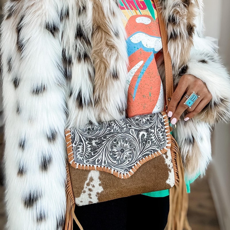 Fur and Fringe Handbags - Etsy