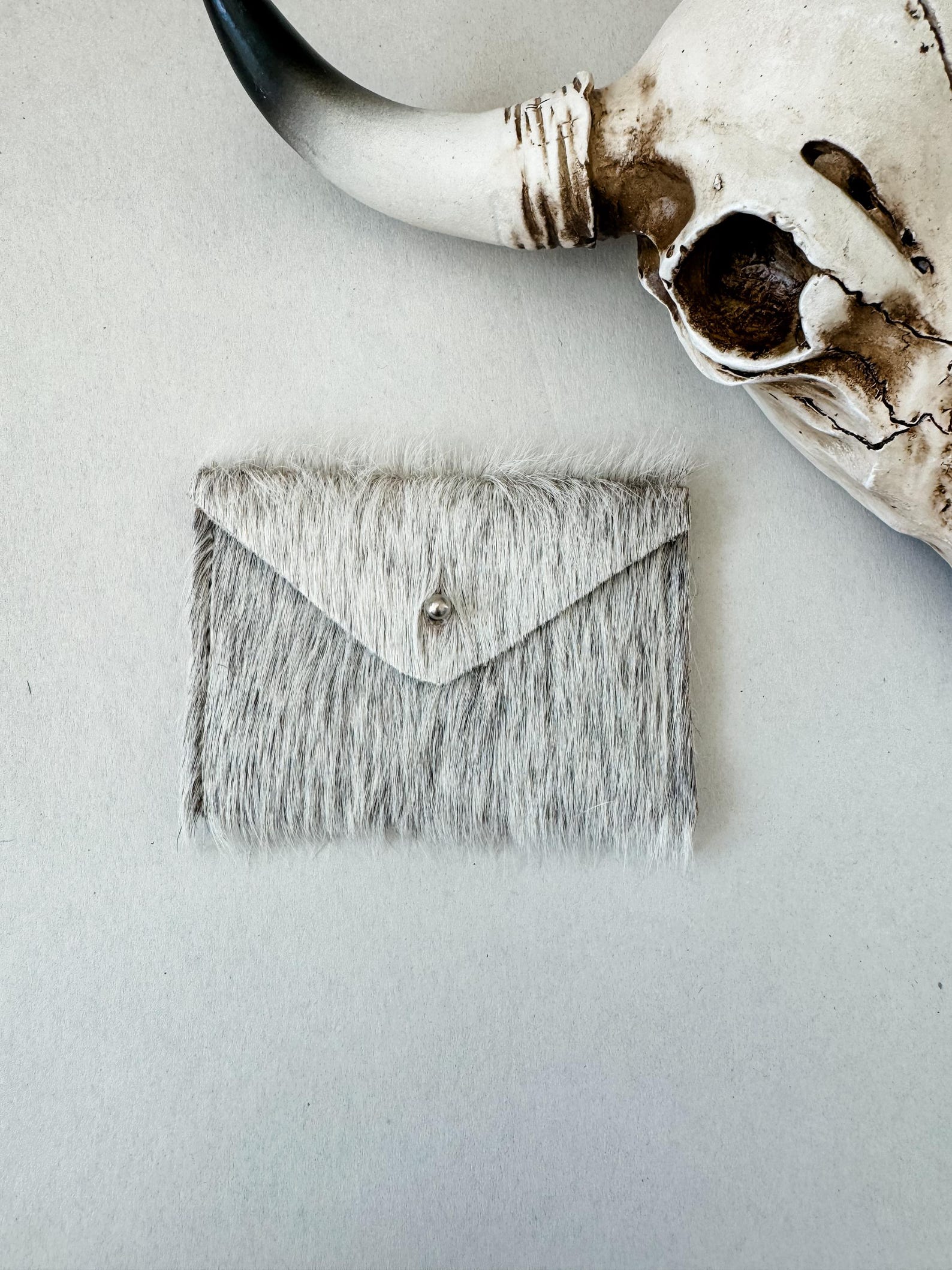 CREDIT CARD HOLDER Genuine Hair on Cowhide Wallet, Cowhide Wallet Gift ...
