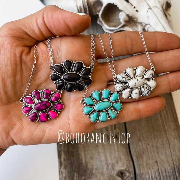 Concho Necklace - Etsy