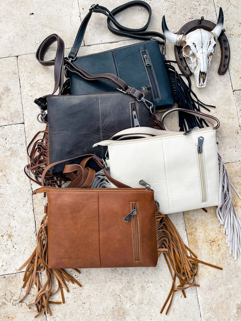 THE MORGAN FABRIC Conceal Carry Western Cowhide Crossbody - Etsy