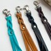 BRAIDED LEATHER KEYCHAIN Western Tassel Skinny Fringe Keychain Purse ...