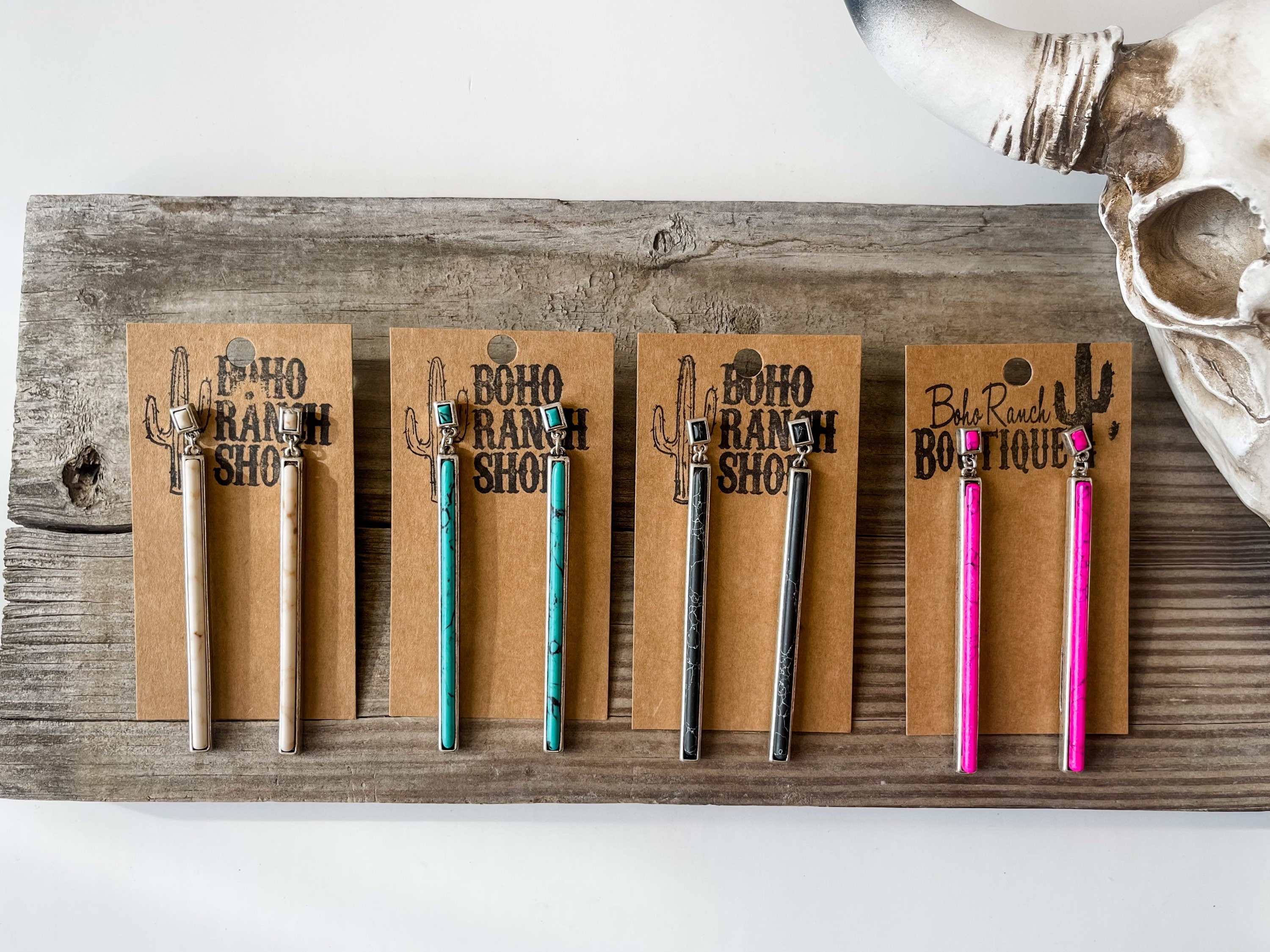 BAR STONE EARRINGS Earring Western Statement Earrings - Etsy