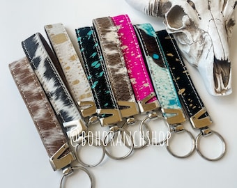 Genuine Hair on Hide Keychain - Etsy