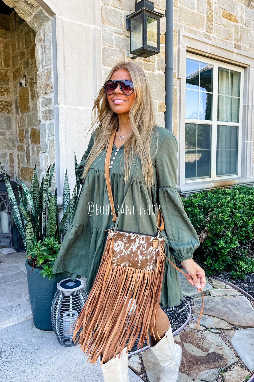 THE JESSE CROSSBODY Cowhide Western Tooled Leather Cowhide Clutch ...