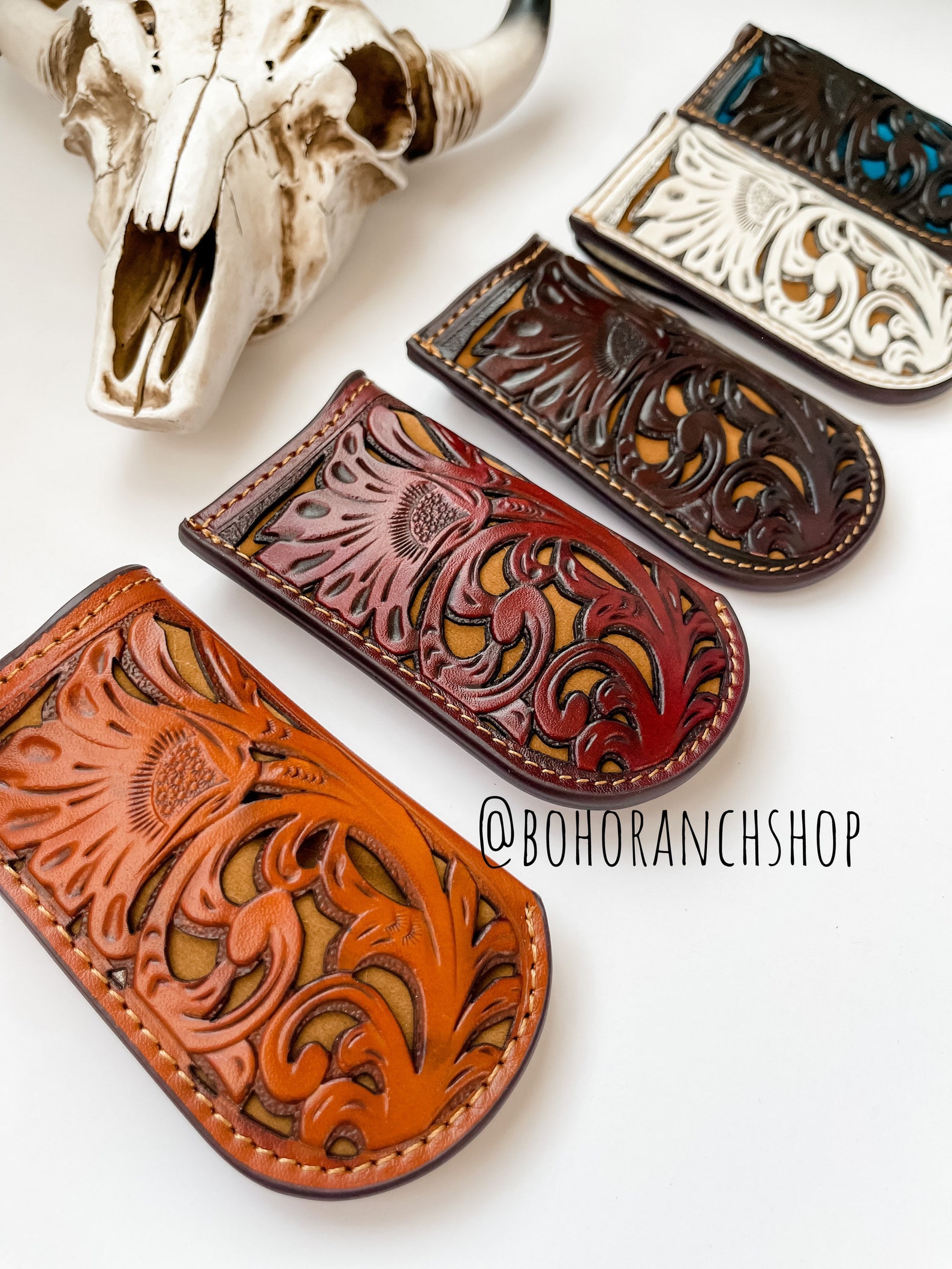 LEATHER POCKET KNIFE Sheath Genuine Leather Case Pocket | Trapper ...