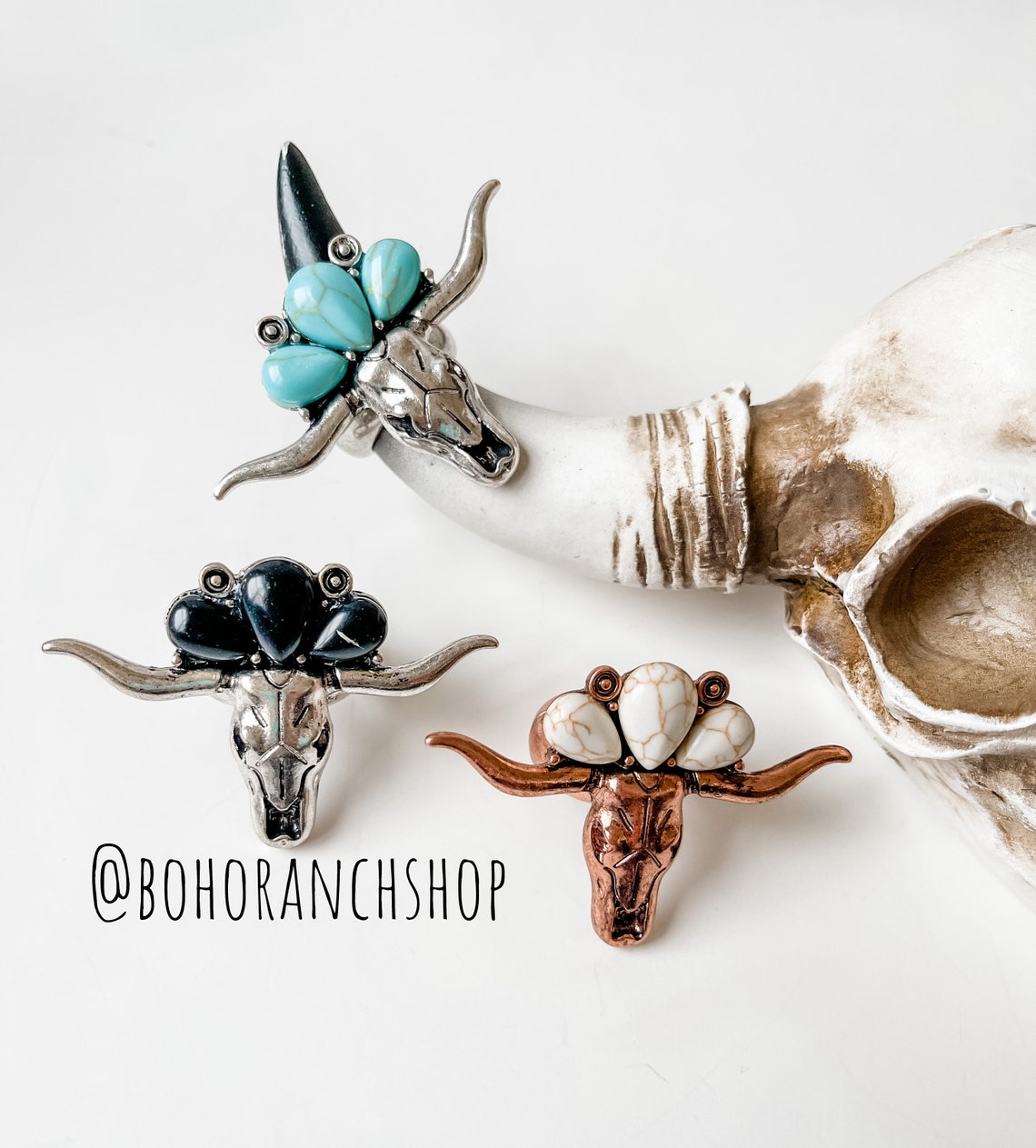 STEER BULL RING | Stretch Ring Adjustable | Gift Idea | Anilo ...