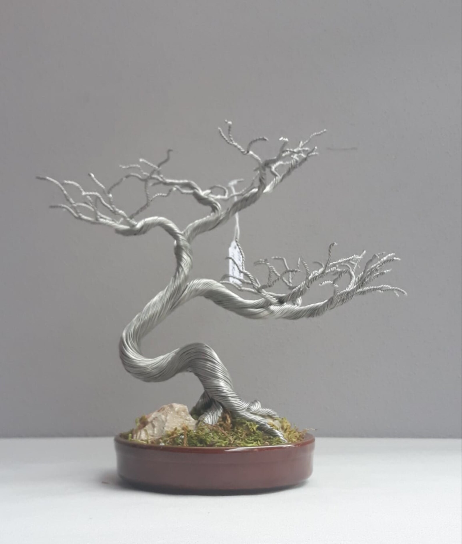 Handmade Aluminum Bonsai Tree Father's Day Gift Metal Art Wire Tree ...