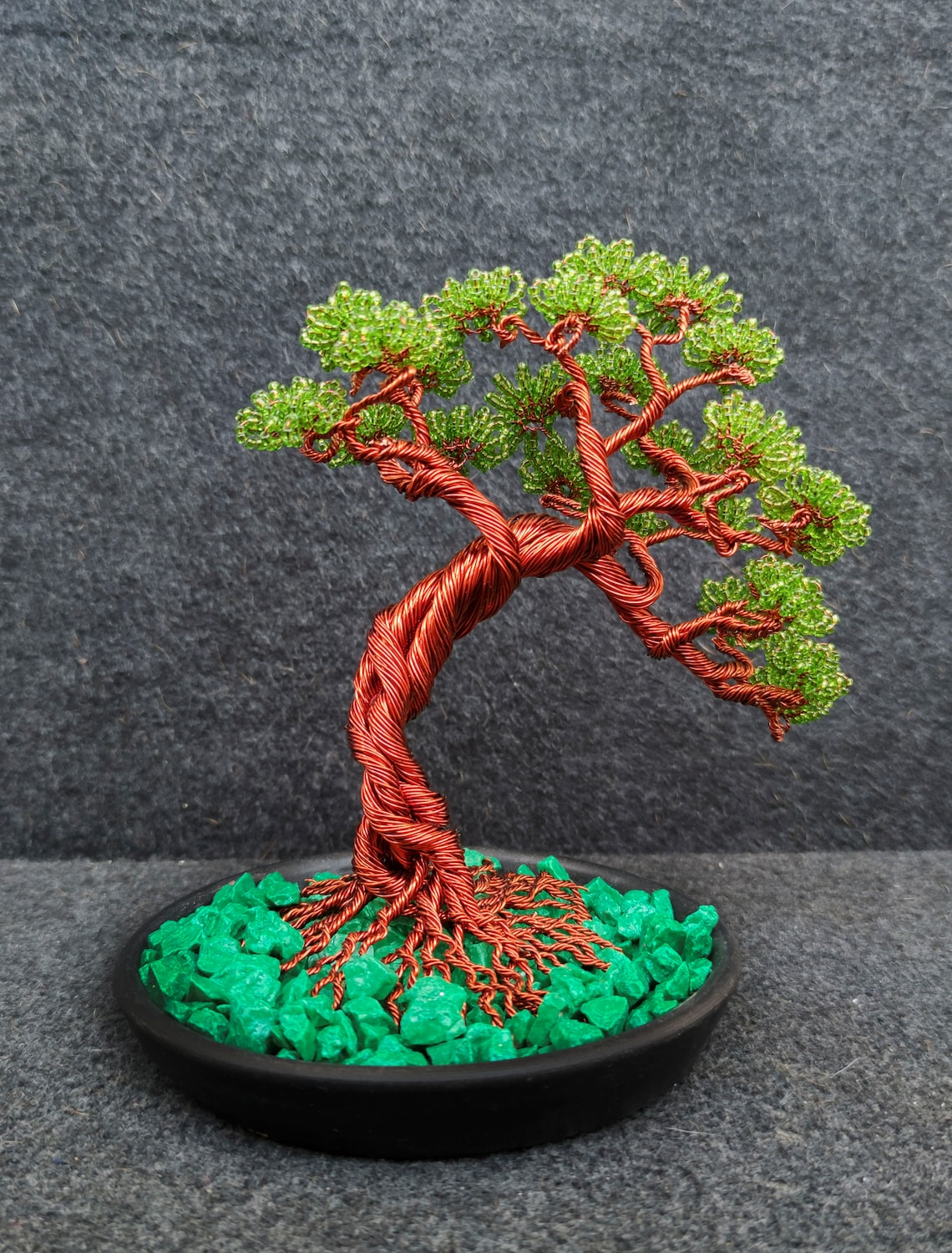 Copper Bonsai / Bonsai Sculpture Home Decor / Personalized Gift / Wire ...