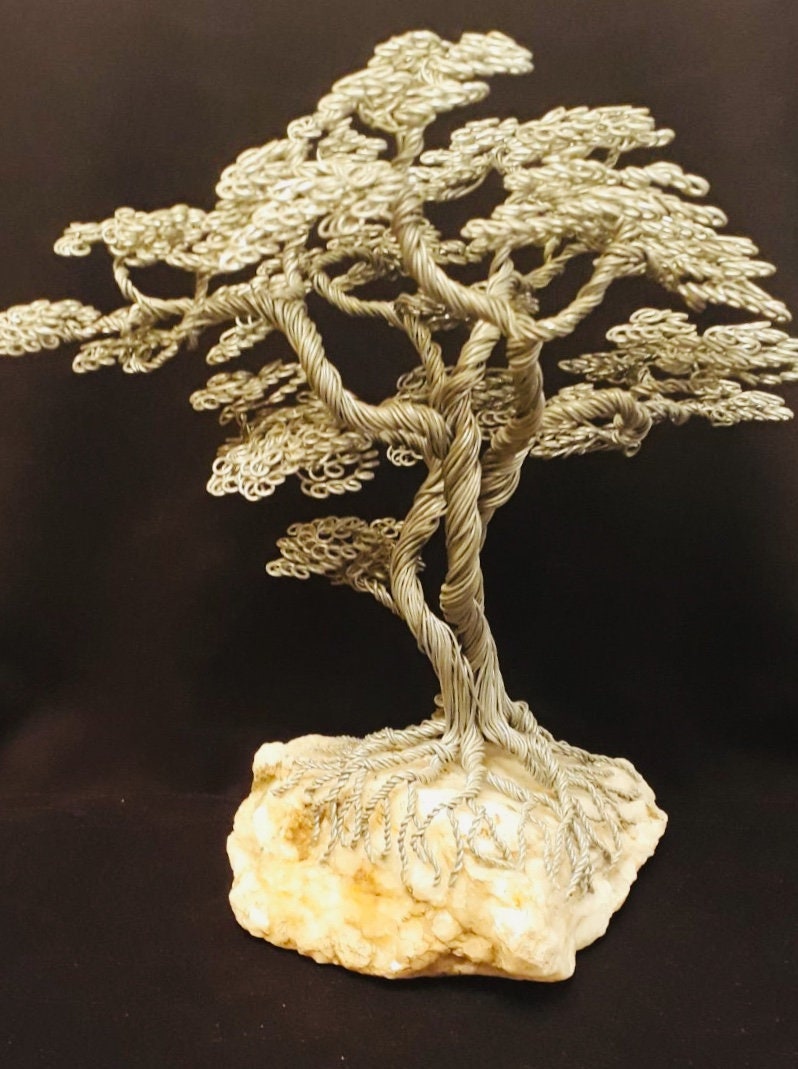 Handmade Metal Tree / Aluminum Bonsai / Bonsai Sculpture / Wire Tree ...
