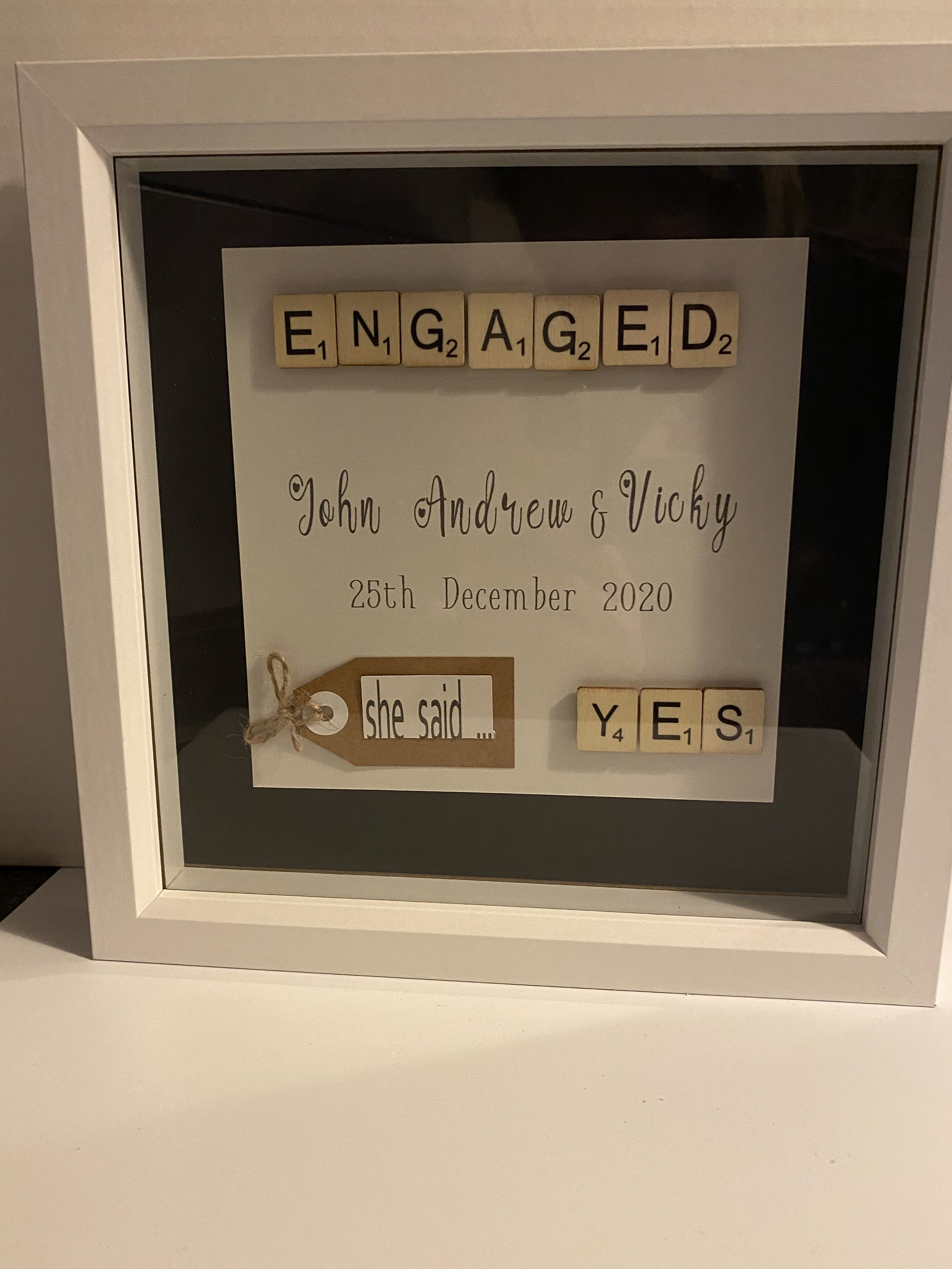 Marco de compromiso personalizado | Etsy