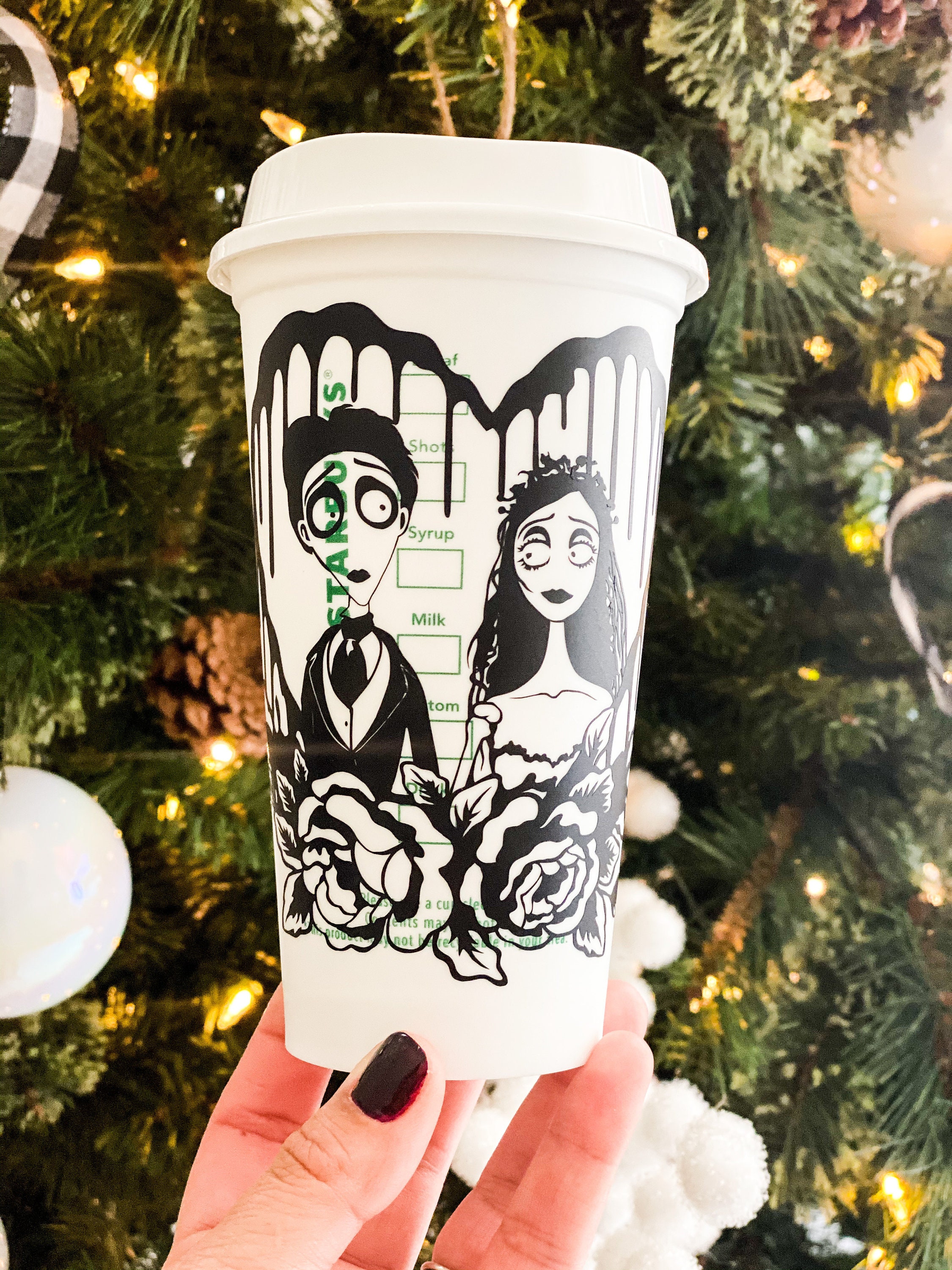 Starbucks Corpse Bride Hot Cup/ Birthday Gift/ Personalized - Etsy