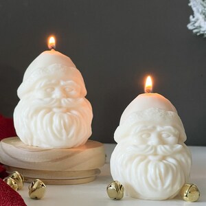 Santa Christmas Candle Christmas Decorative Candles - Etsy