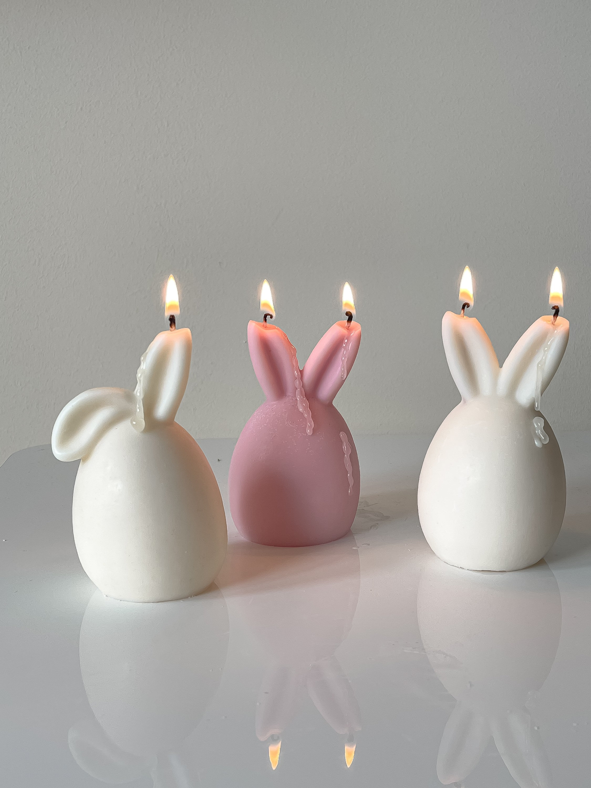 Easter Bunny Candle Cute Egg Rabbit Soy Candle Small Easter - Etsy UK