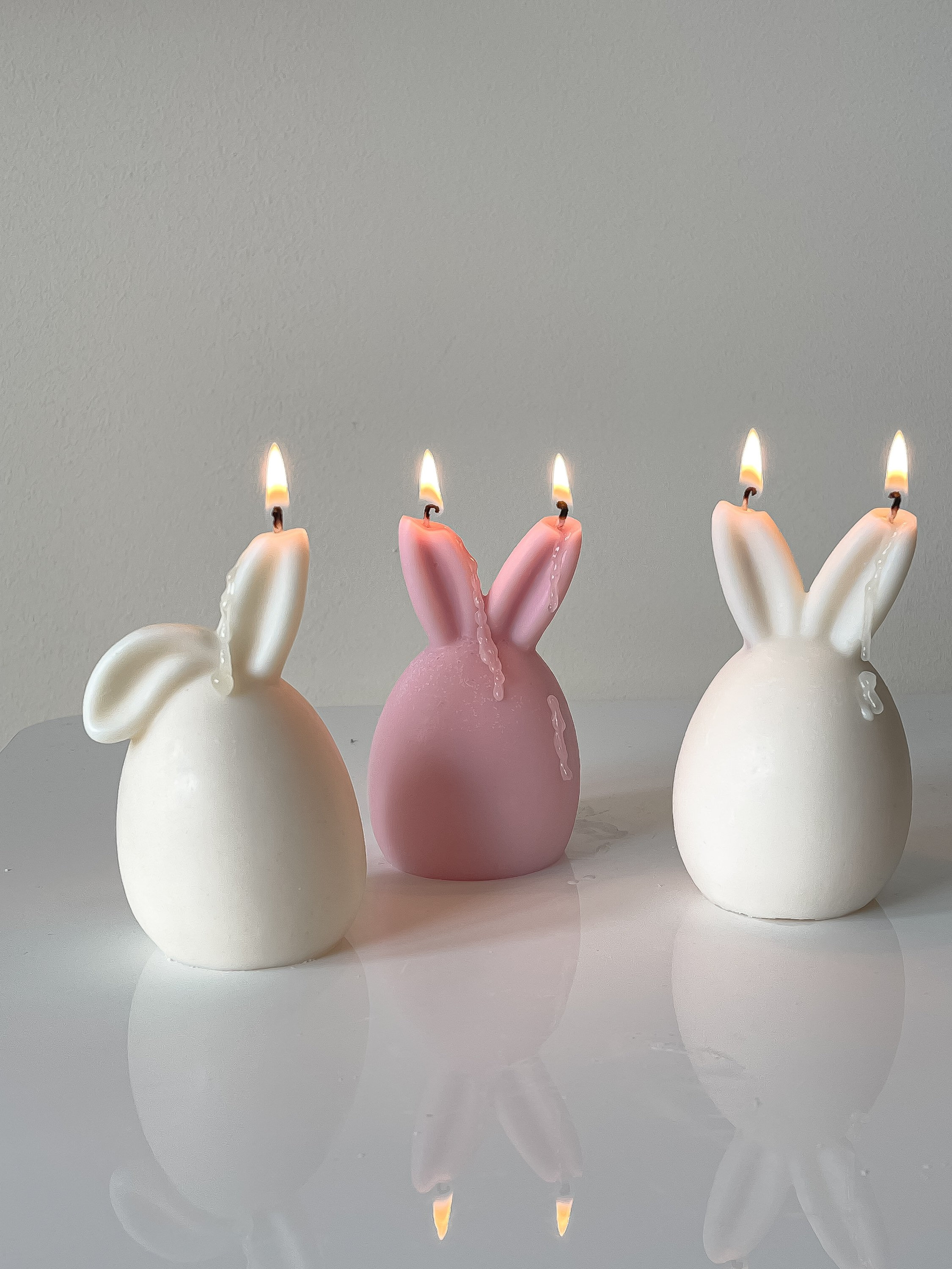 Easter Bunny Candle Cute Egg Rabbit Soy Candle Small Easter - Etsy UK
