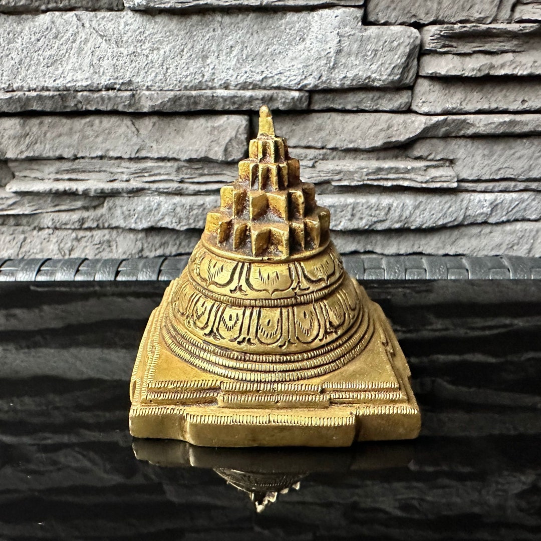 Meru Sri Yantra Brass Statue - Etsy