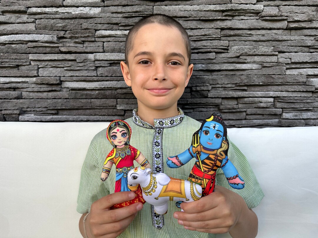 Shiva Parivar Plush Doll Set, Hindu God Toys - Etsy Australia
