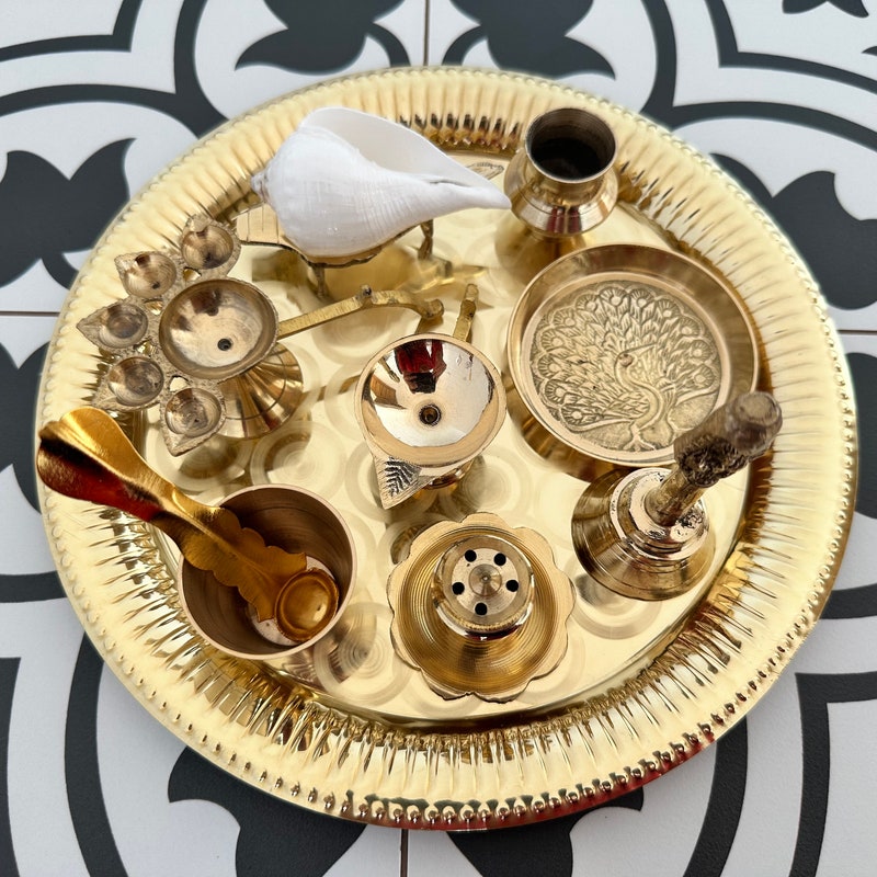 Puja Tray - Etsy UK