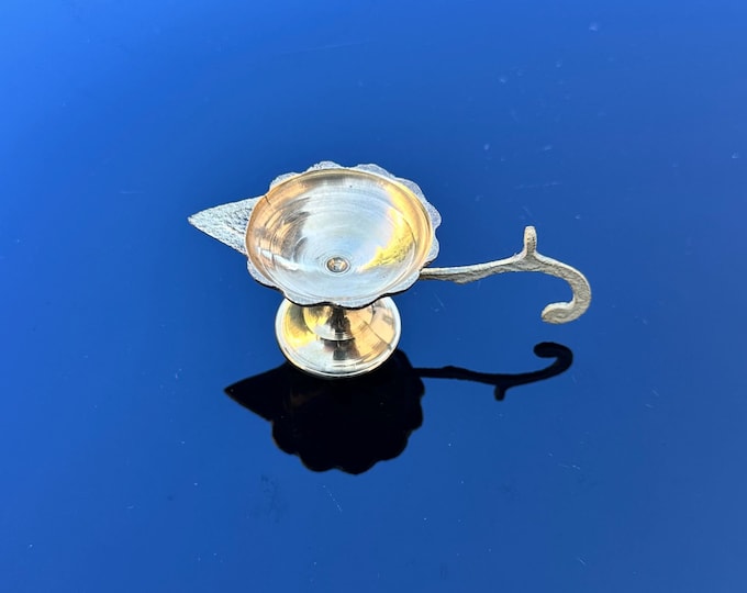 Ghee Lamp, Handmade Brass Oil Lamp, Pooja Diya With Handle - Etsy