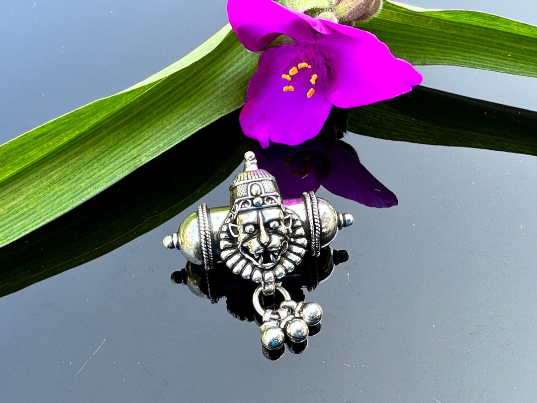 Silver Nrsimha Kavacha With Bells 1.41 Inches 3.6 Cm - Etsy
