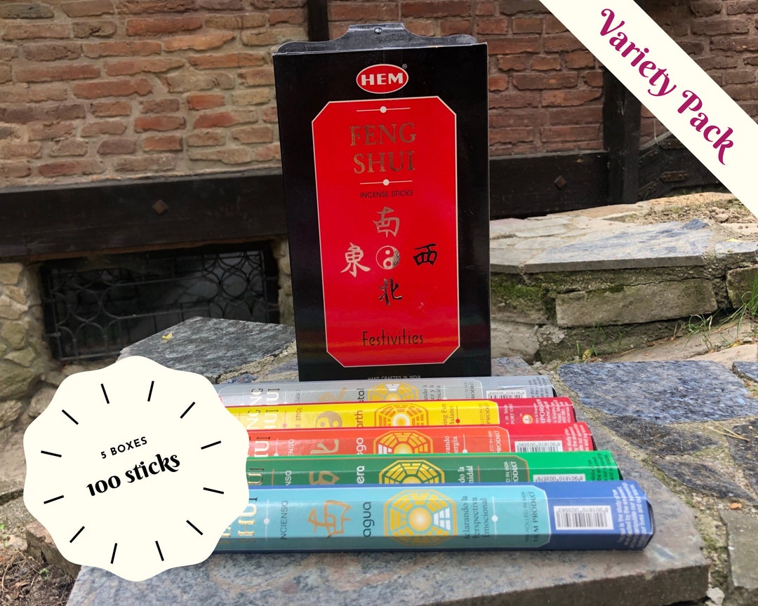 Variety Pack Feng Shui 5 Elements Incense Earth, Wood, Water, Fire ...