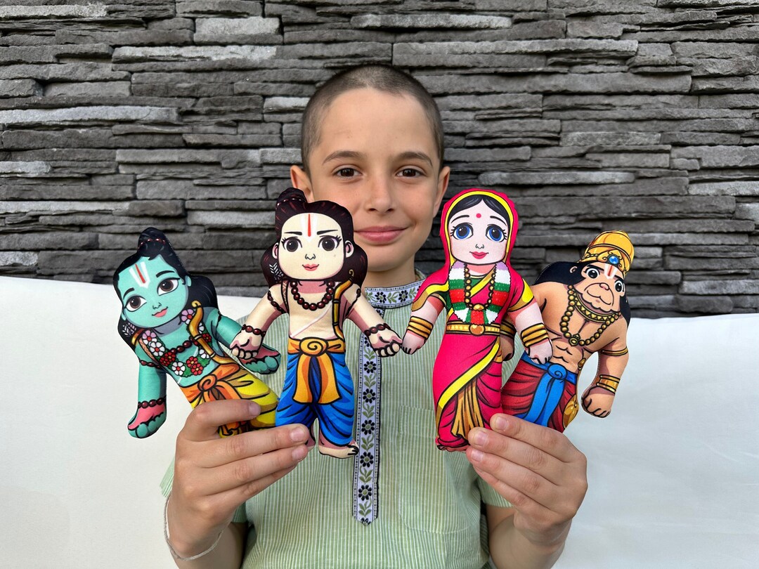 Sita Ram Laksman Hanuman Dolls, Ramachandra Gift for Children, Ram ...