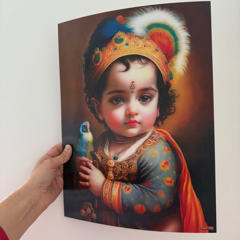 Cute Krishna 5D Lenticular Poster - 11.5x15.5 Inches (29.5x39.5cm) - Etsy
