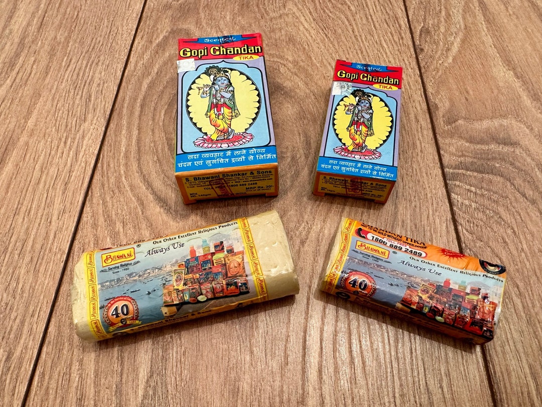 Yellow Gopi Chandan Tilak Clay: Hindu Puja Supply - Etsy
